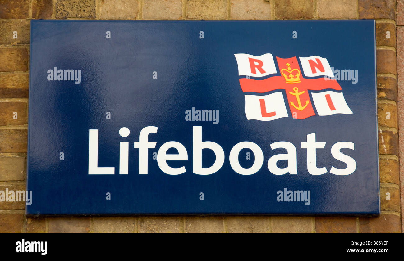 The royal national lifeboat institution logo hi-res stock photography ...