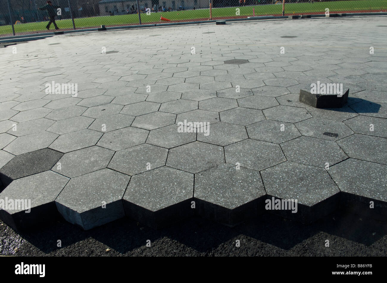 Hexagonal paving hi-res stock photography and images - Alamy