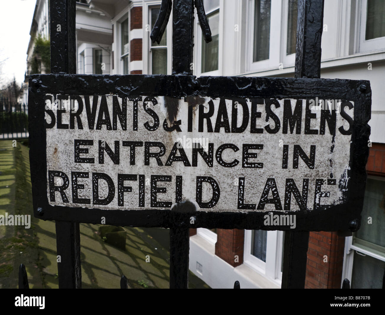 Servant's and Tradesmen's Entrance Stock Photo - Alamy