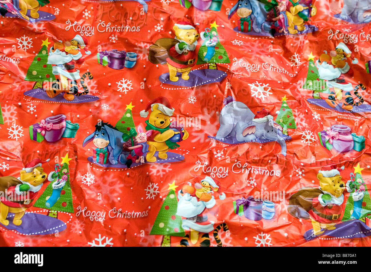 Christmas Wrapping Paper Stock Photo - Alamy