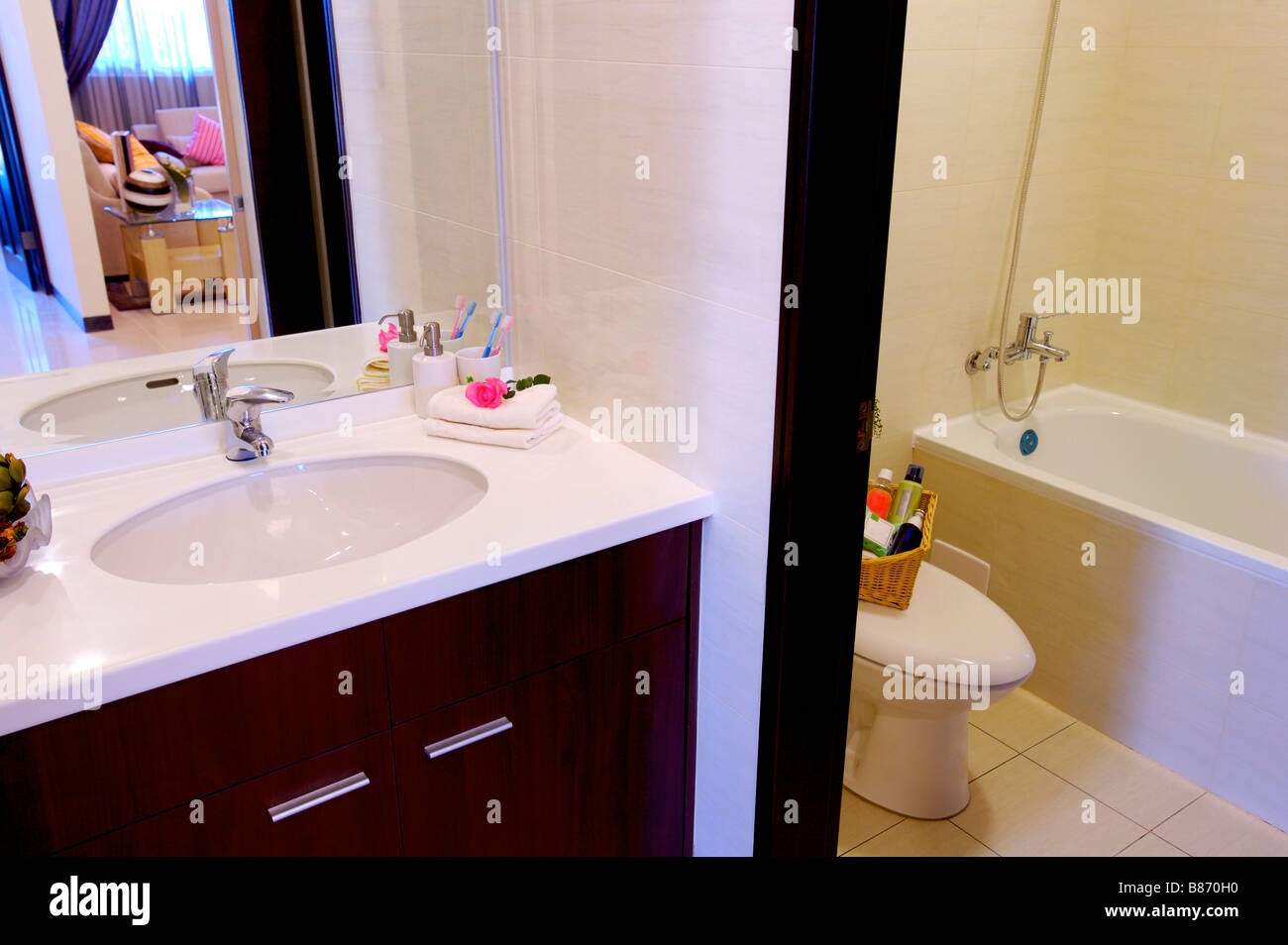 Wash room and toilet Stock Photo - Alamy