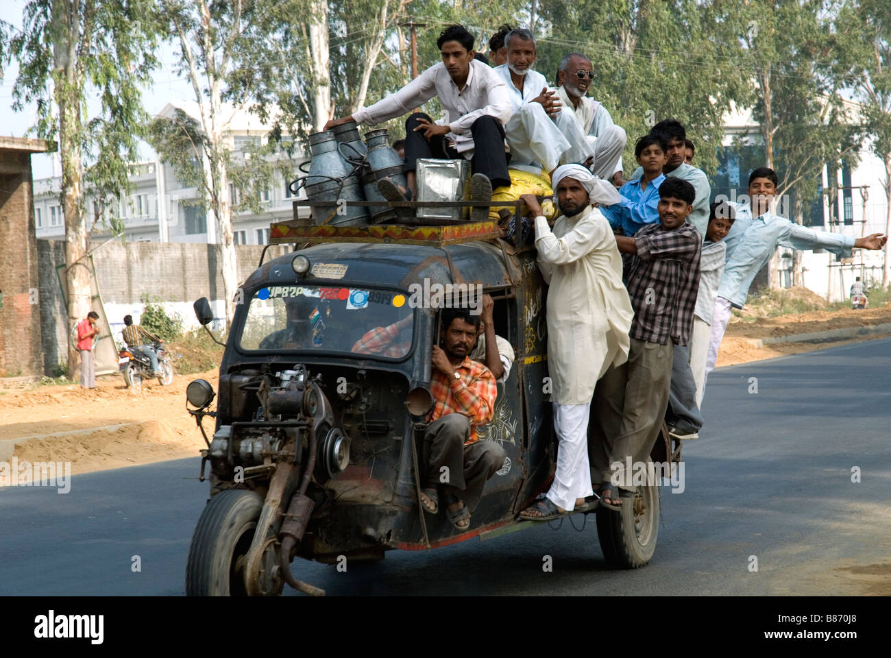 Three-wheeled scooter, northern India Stock Photo - Alamy