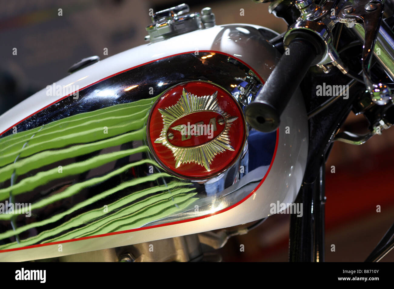 vintage british motorcycle BSA goldstar petrol tank Stock Photo - Alamy