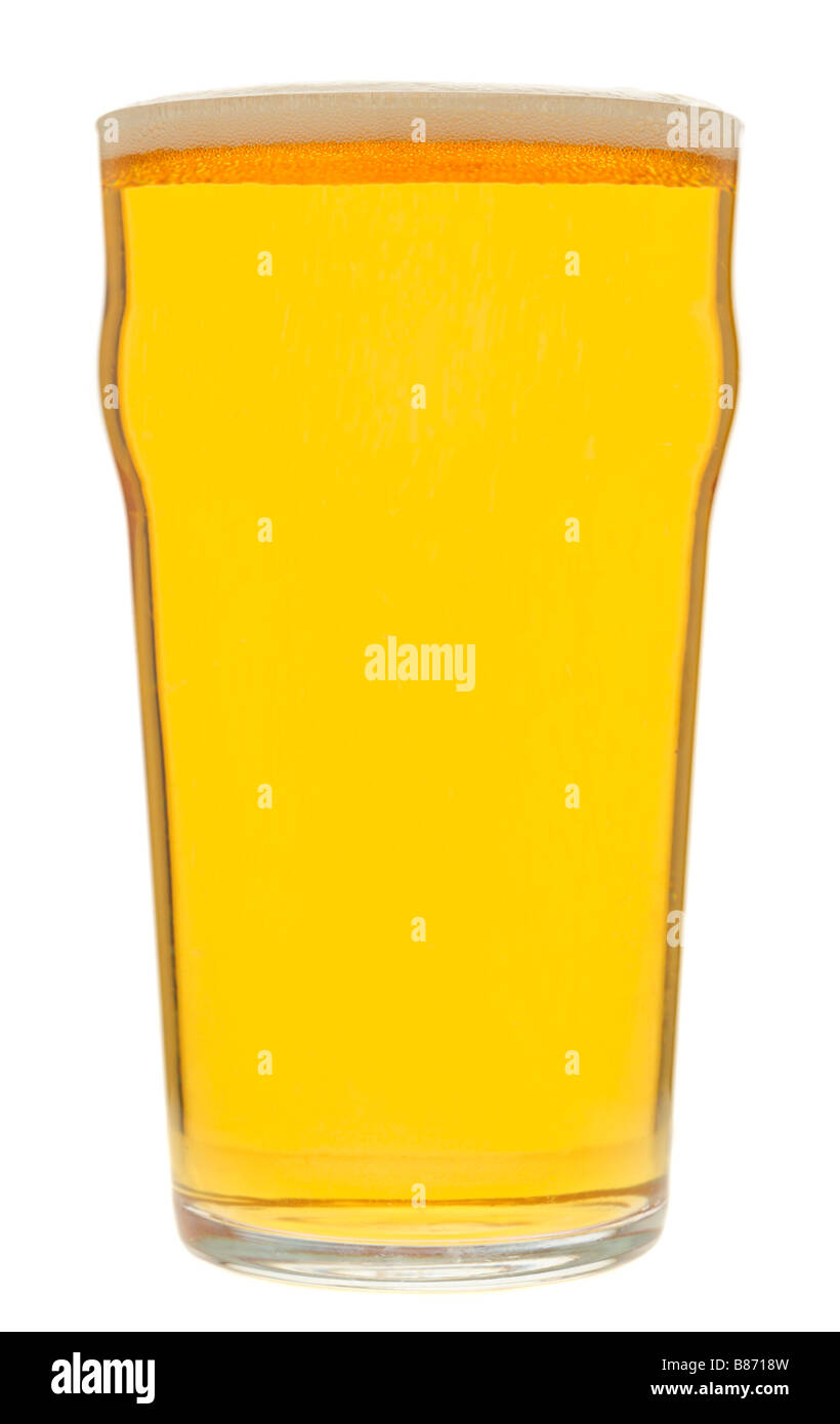 Pint of Lager Stock Photo - Alamy