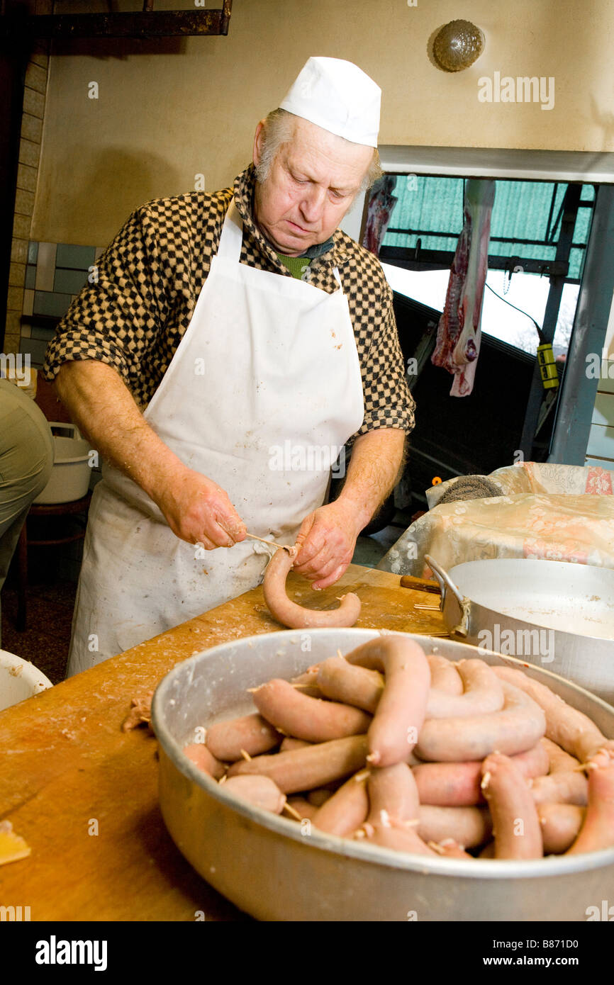 traditional pig sticking Czech Republic Stock Photo - Alamy