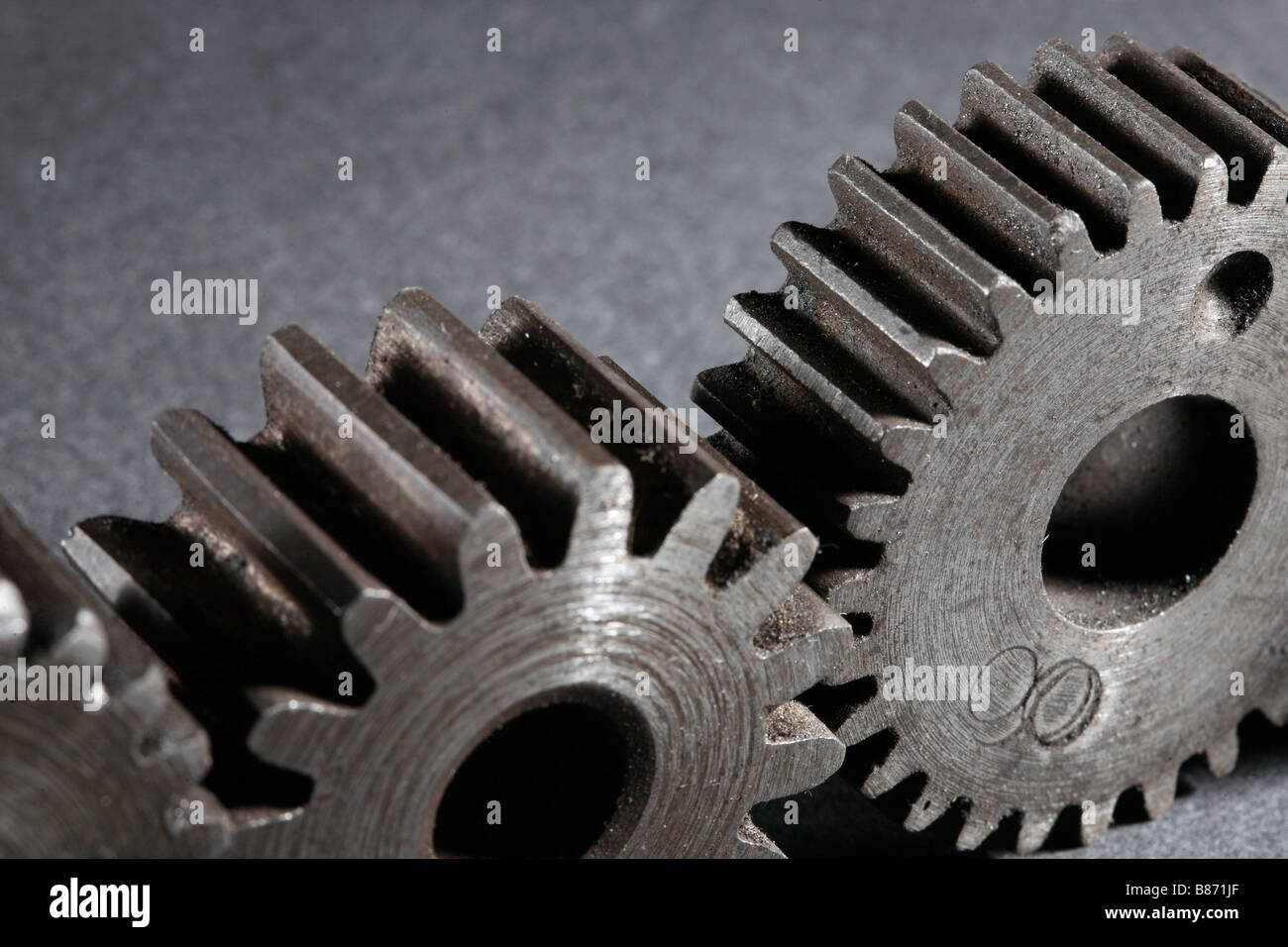 Top angle view of gears Stock Photo - Alamy