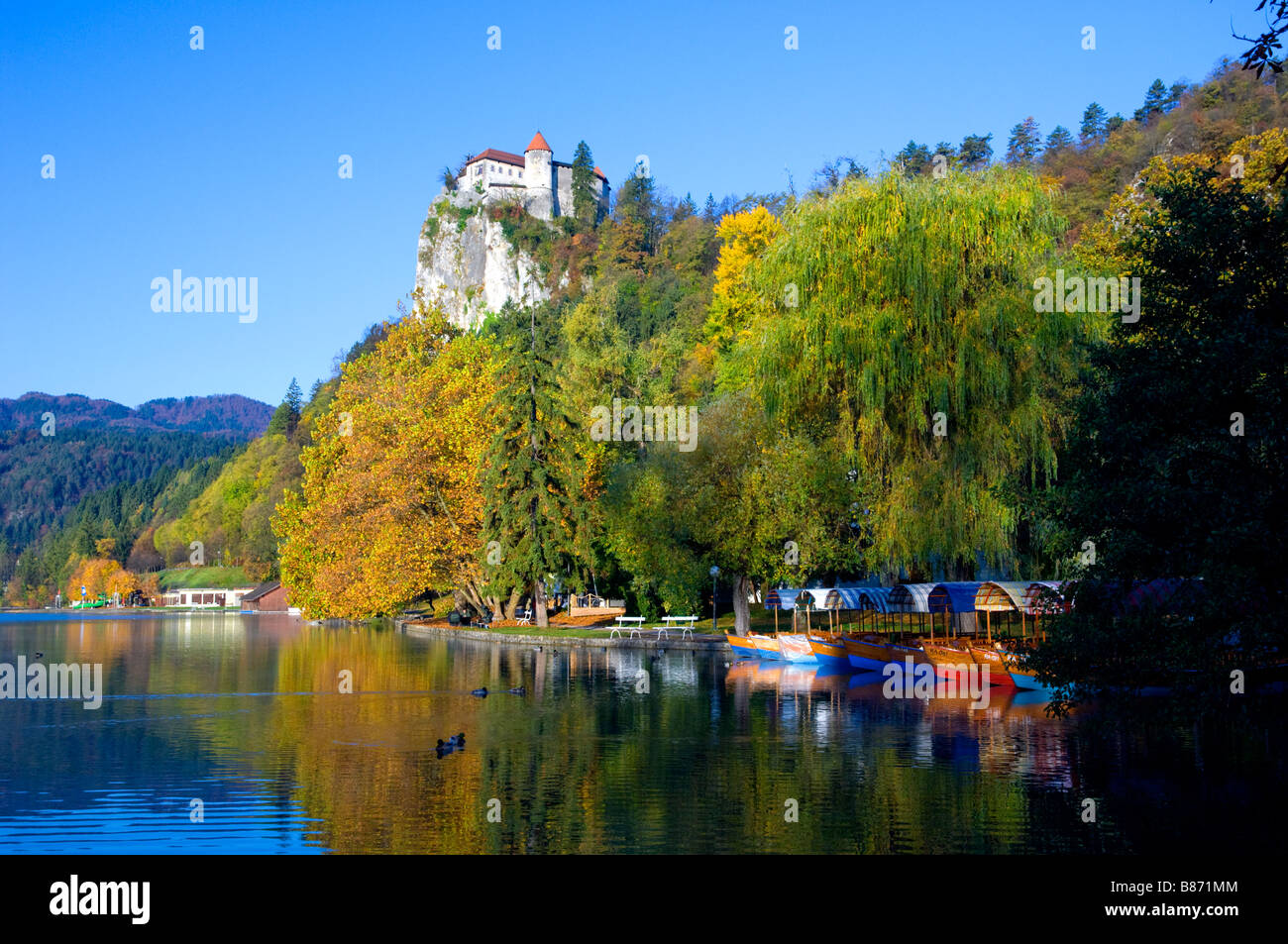 Bled castle fall foliage hi-res stock photography and images - Alamy