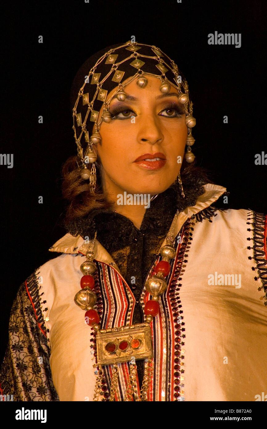 Model during fashion show in Muscat Oman Arabian Peninsula Onam Gulf ...
