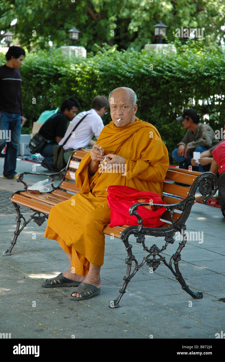 Monk smoking hi-res stock photography and images - Alamy