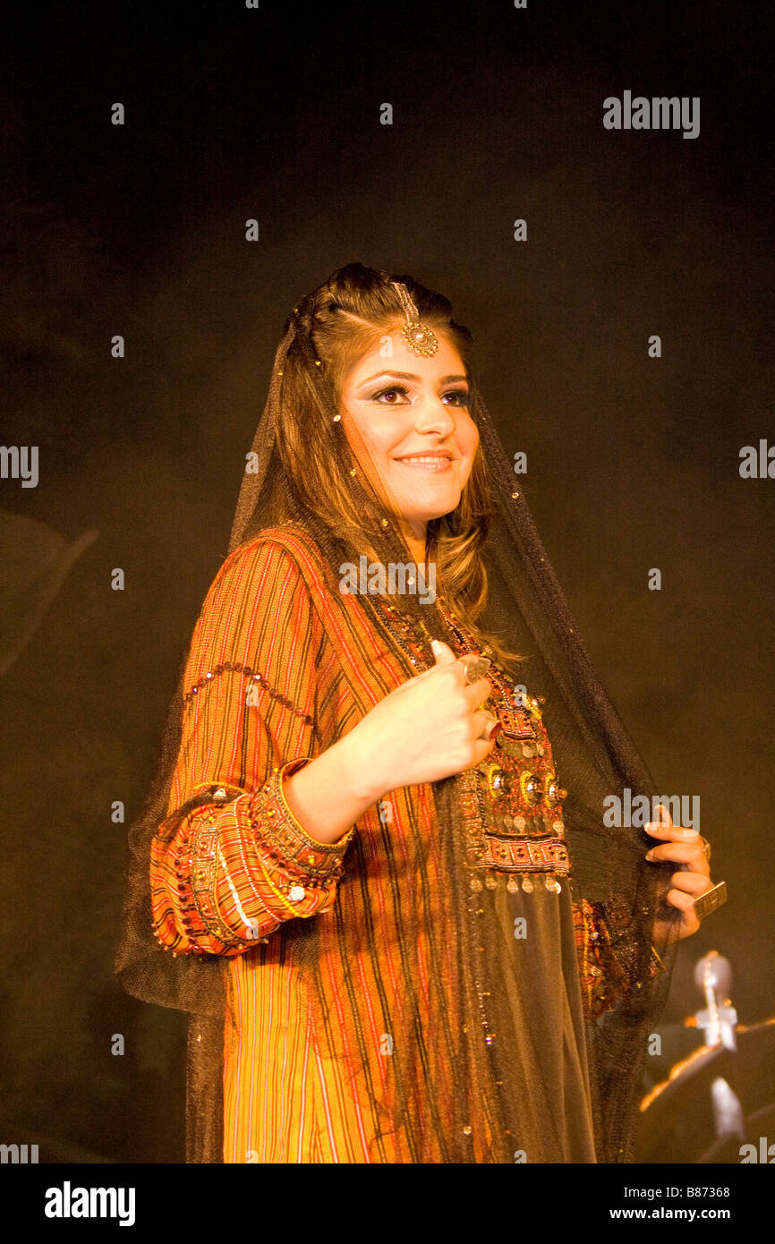 Model during fashion show in Muscat Oman Arabian Peninsula Onam Gulf ...