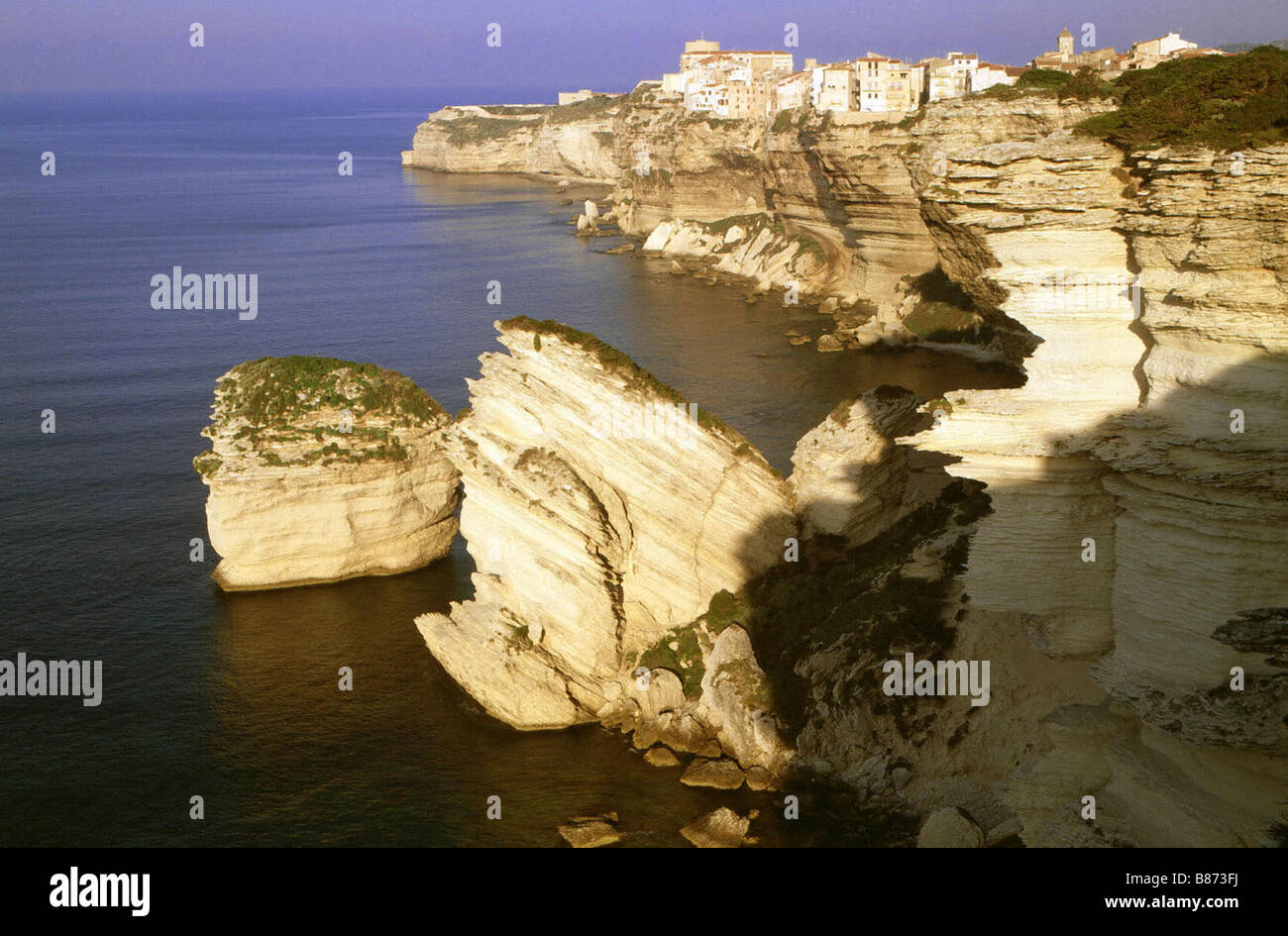 Bonifacio view of the the accore and bonifacio coast hi-res stock ...