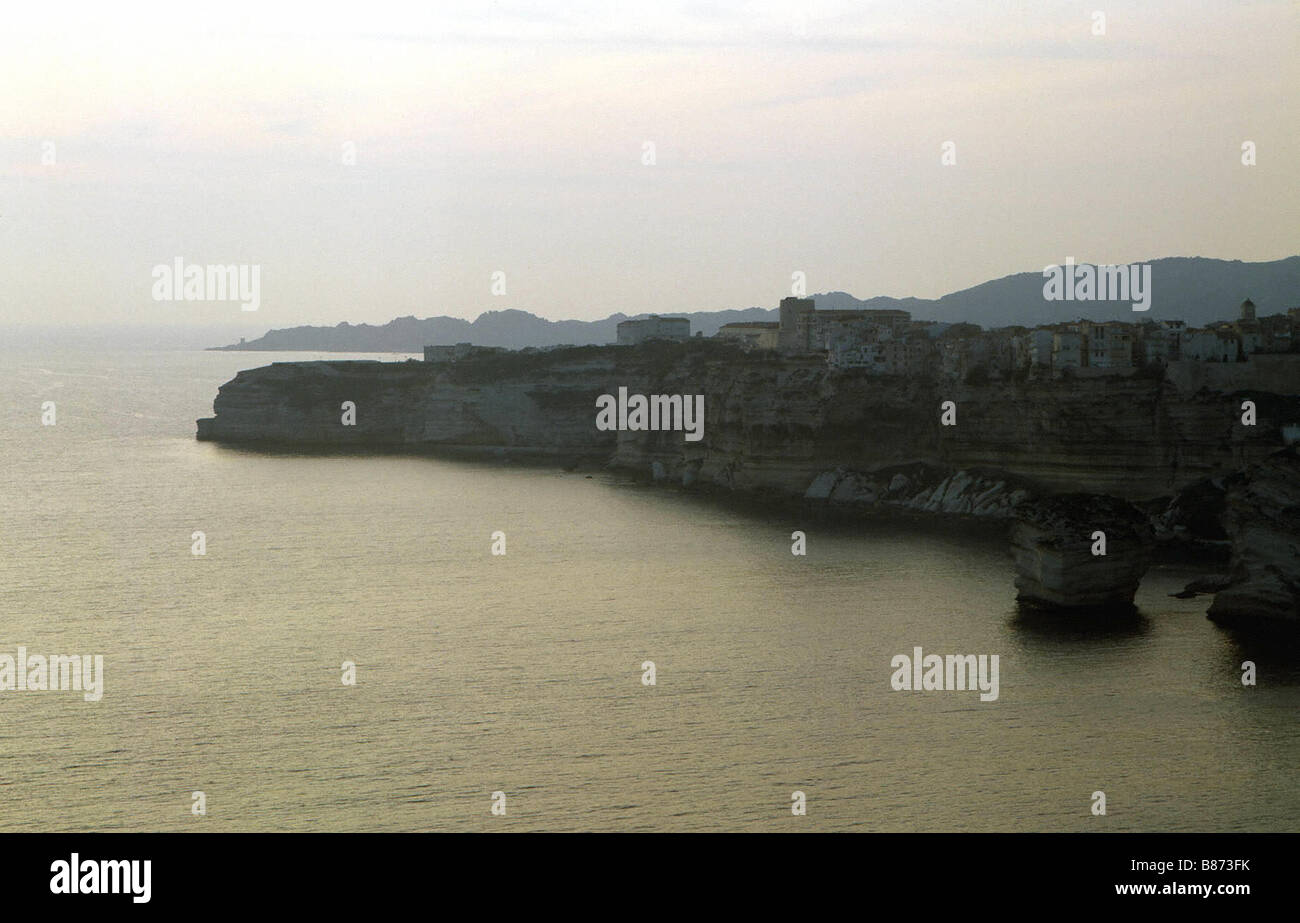 Bonifacio view of the the accore and bonifacio coast hi-res stock ...