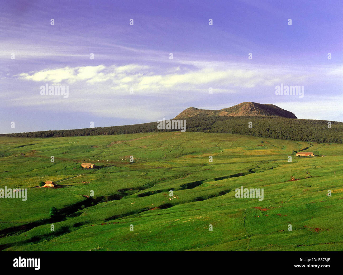Vue from Marmaille towards Mont Mezenc Stock Photo - Alamy
