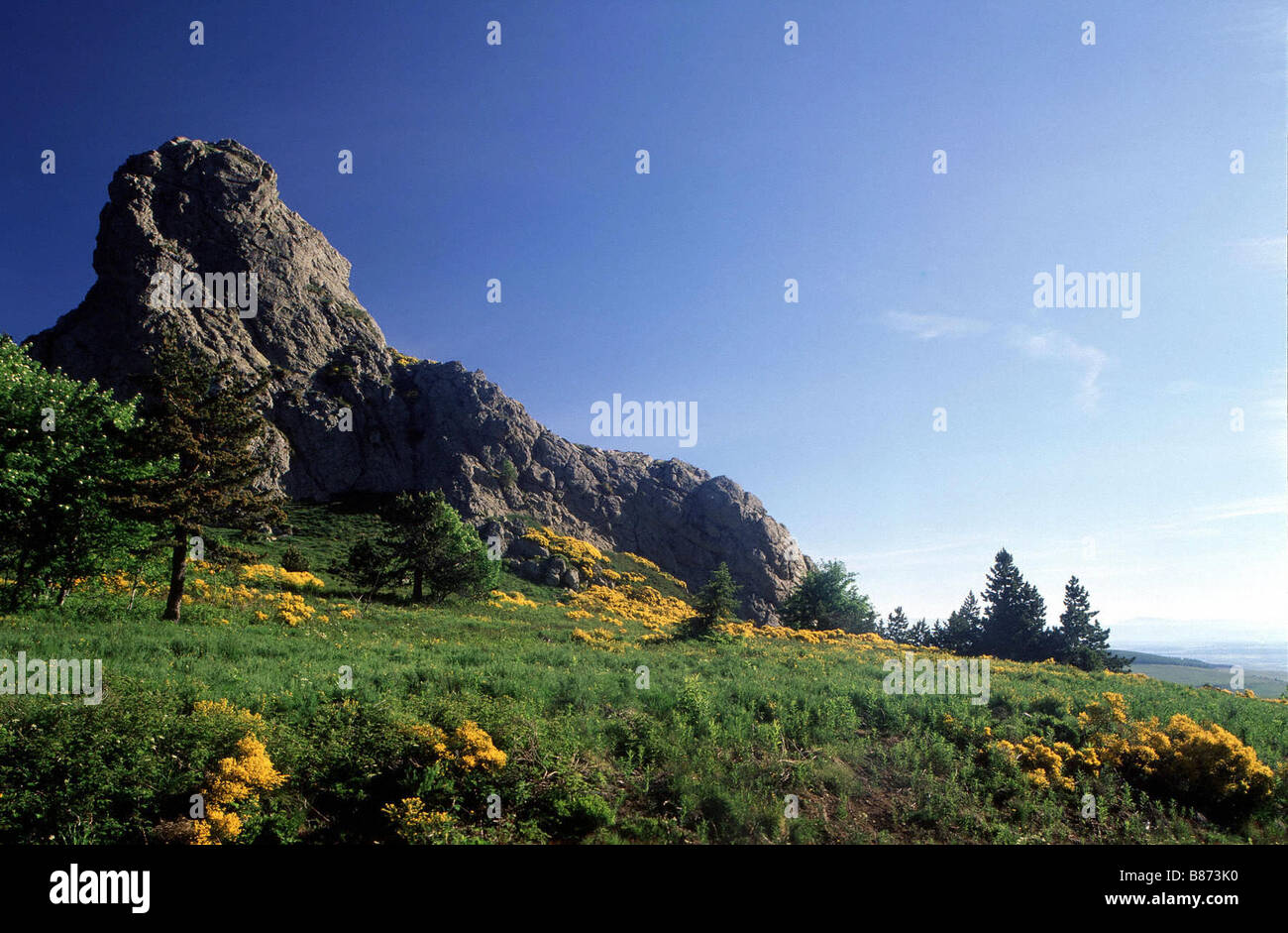 The Roche Pointue seen from the D274 road Stock Photo - Alamy