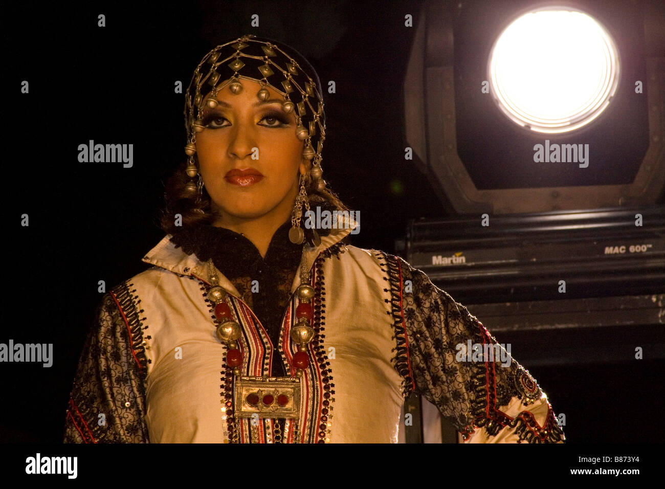 Model during fashion show in Muscat Oman Arabian Peninsula Onam Gulf ...