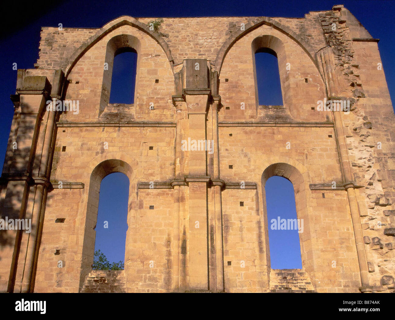 Hamlet of Cherlieu, the abbey ruins Stock Photo - Alamy