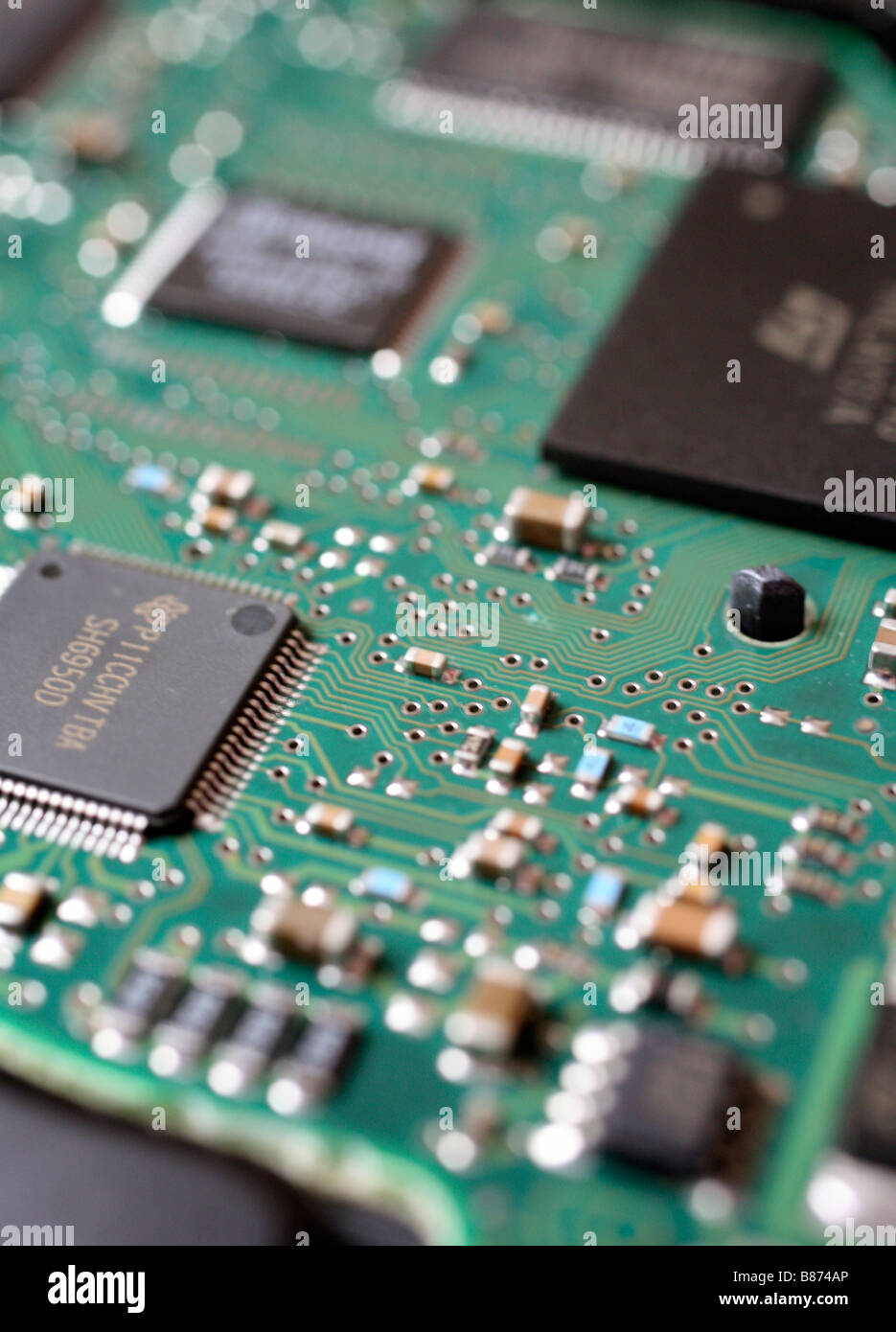 Circuit board from a personal computer Stock Photo - Alamy