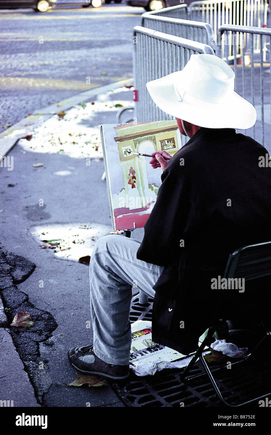 Paris street painter hi-res stock photography and images - Alamy