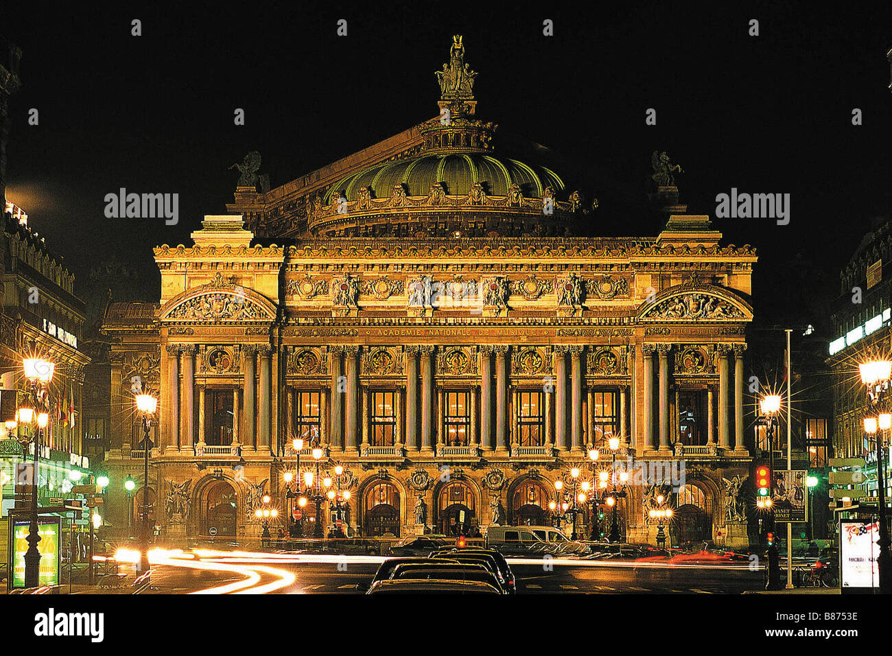 Opera Garnier by night, Paris Stock Photo - Alamy