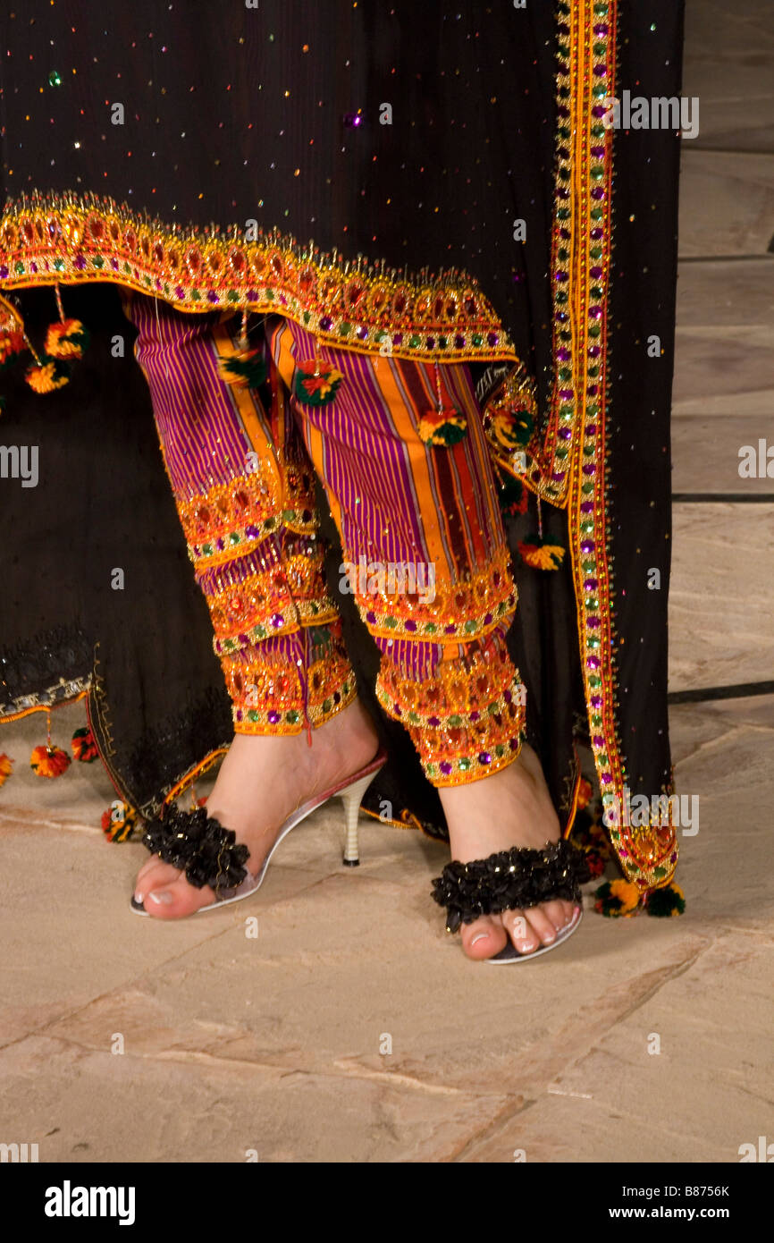 Model during fashion show in Muscat Oman Arabian Peninsula Onam Gulf ...