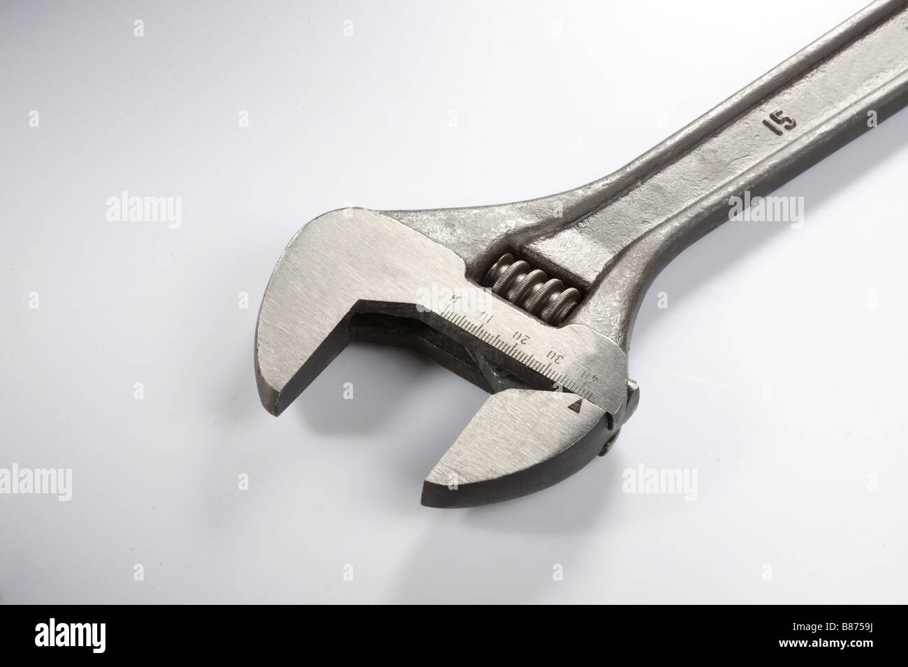 An adjustable spanner Stock Photo - Alamy