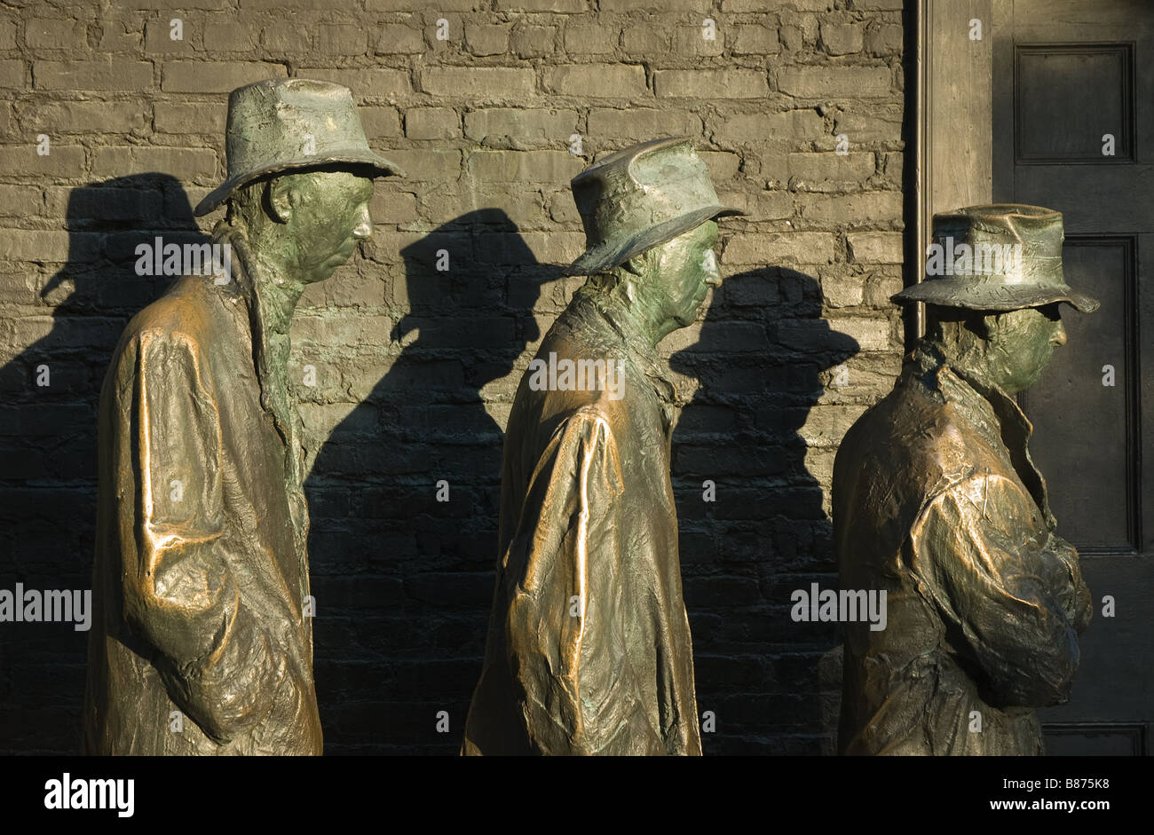 "Breadline" sculpture by George Segal at the Franklin D. Roosevelt ...