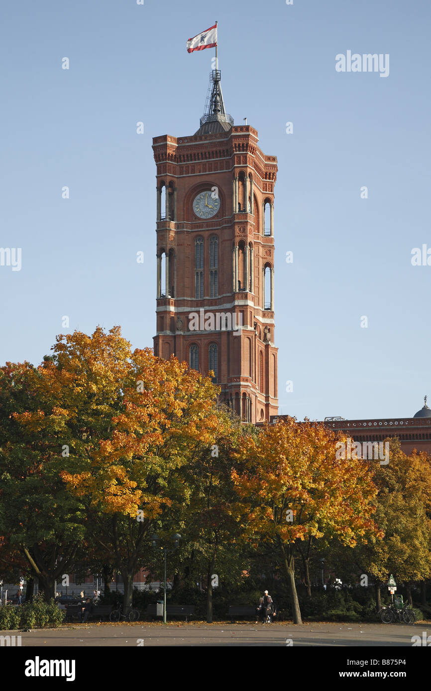 Berlin Rotes Rathaus Red Town Hall Stock Photo - Alamy