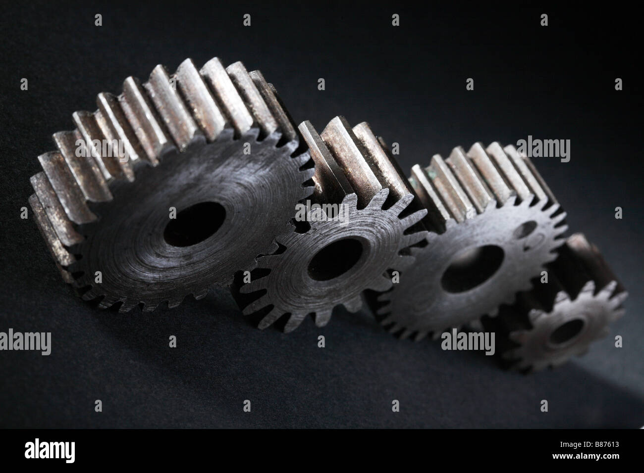 Top angle view of gears Stock Photo - Alamy