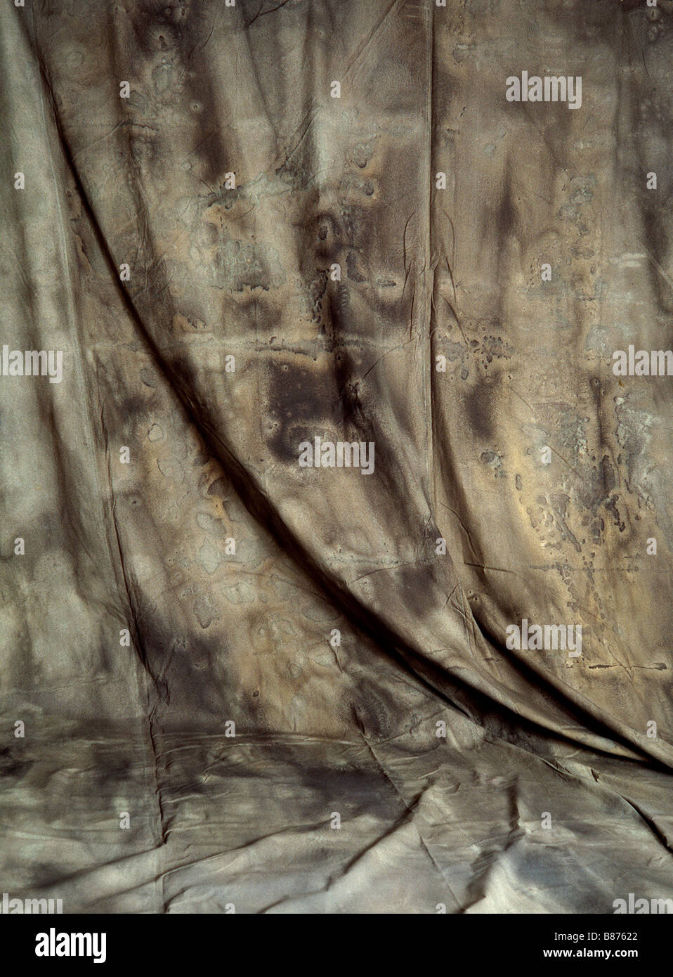 Draping. Painted canvas tarp Stock Photo - Alamy