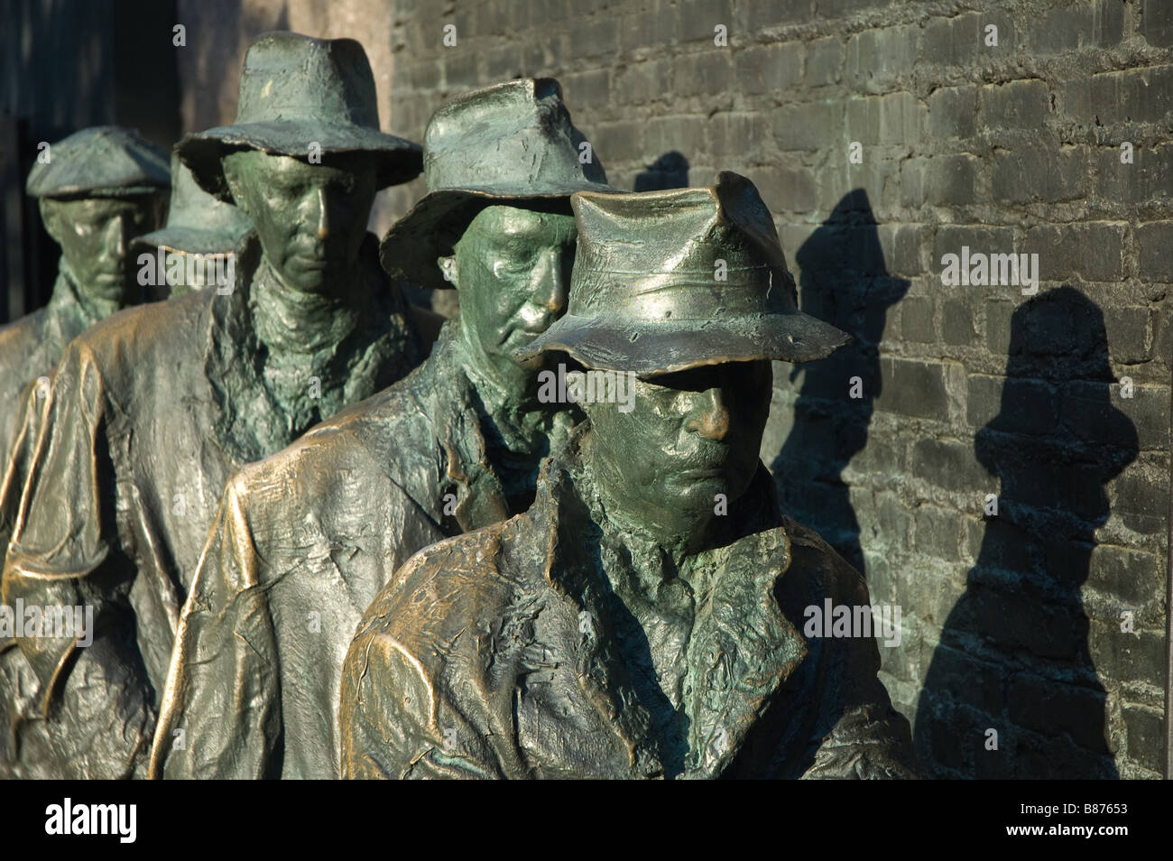"Breadline" sculpture by George Segal at the Franklin D. Roosevelt ...