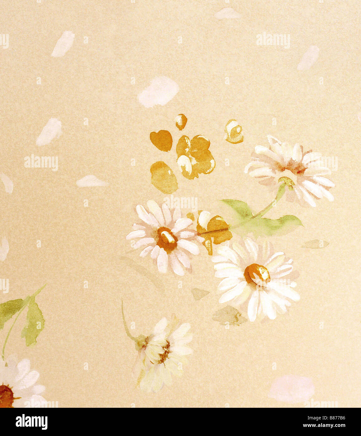 Flowers. Painted canvas tarp Stock Photo - Alamy