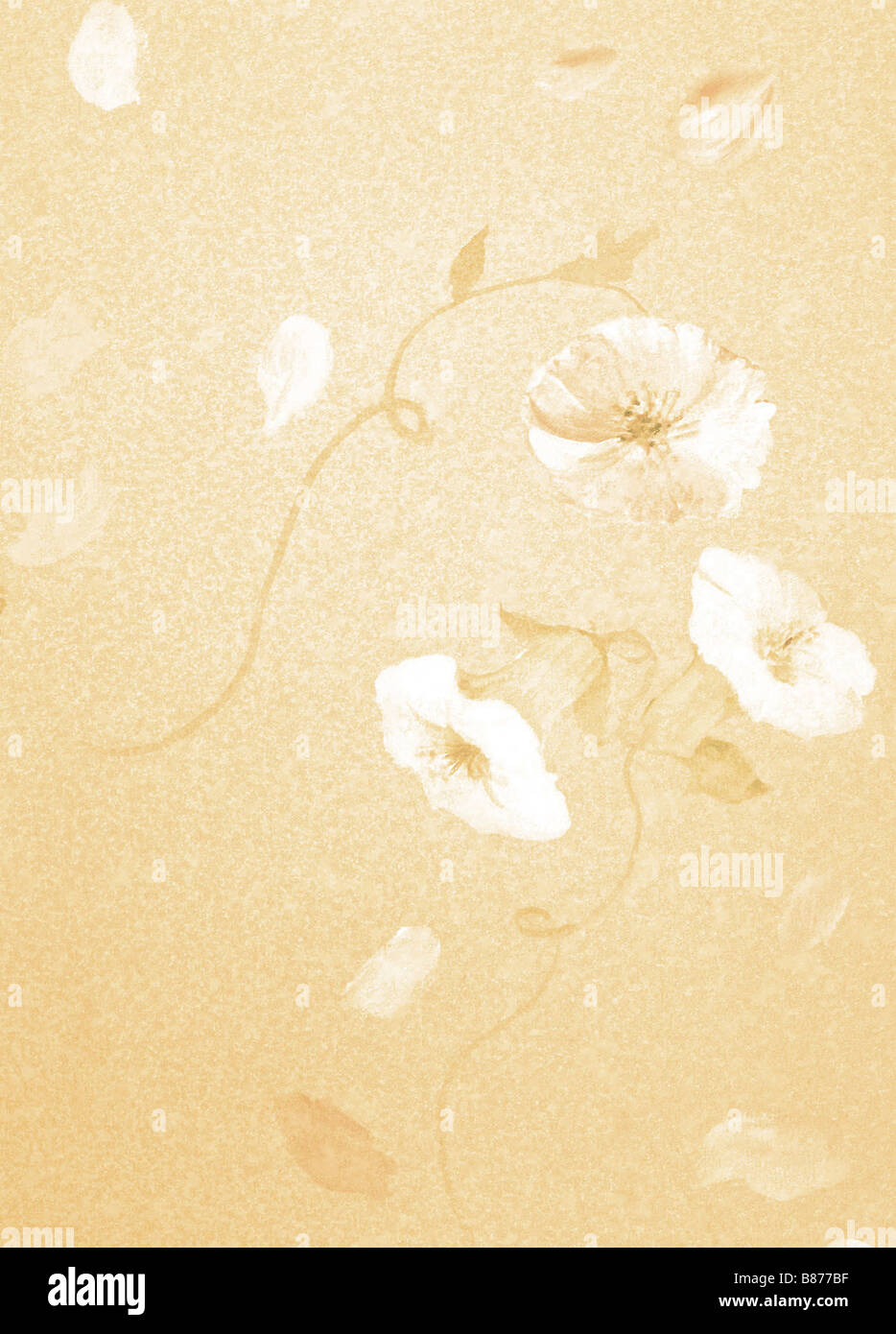 Flowers. Painted canvas tarp Stock Photo - Alamy