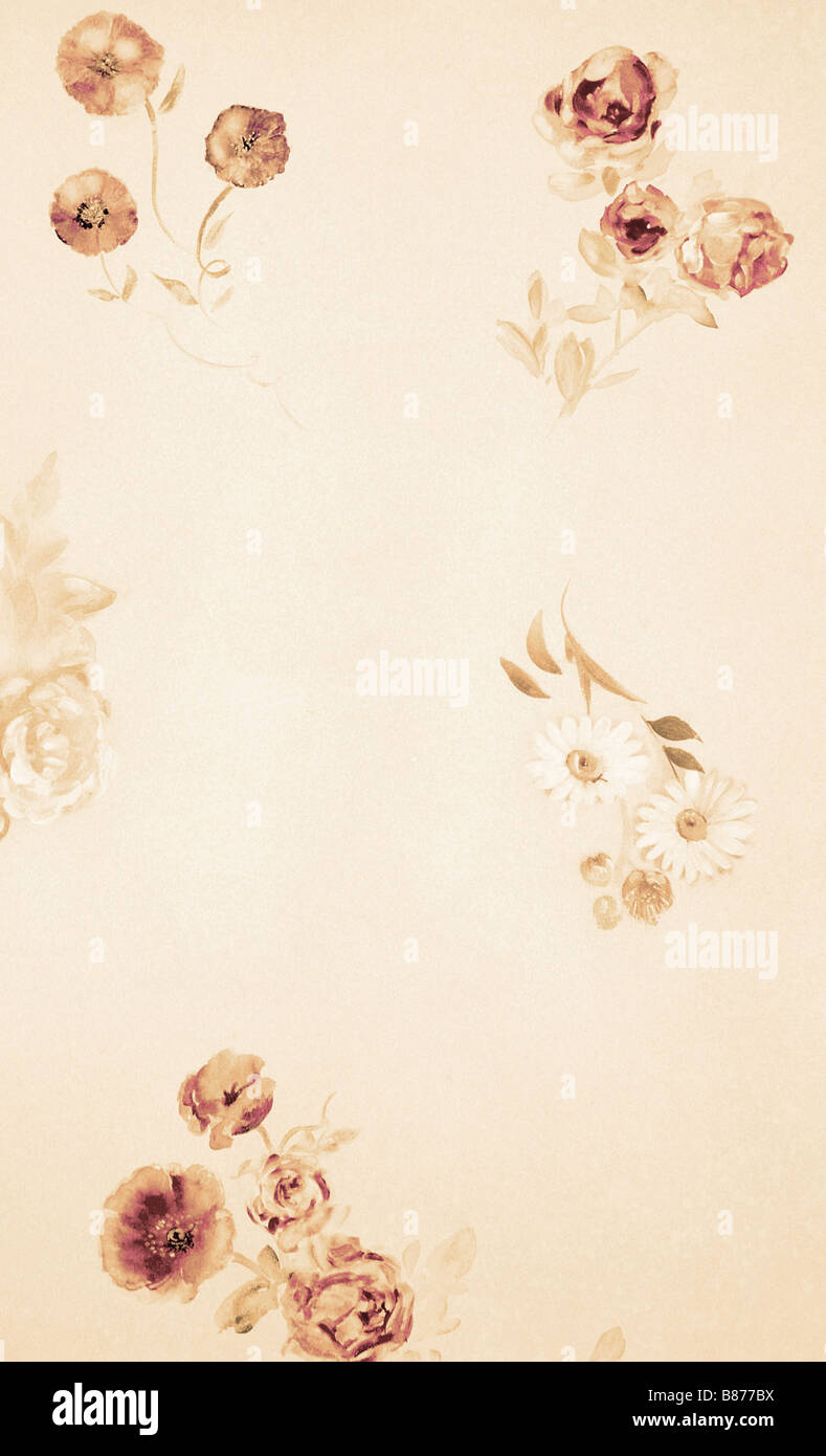 Flowers. Painted canvas tarp Stock Photo - Alamy