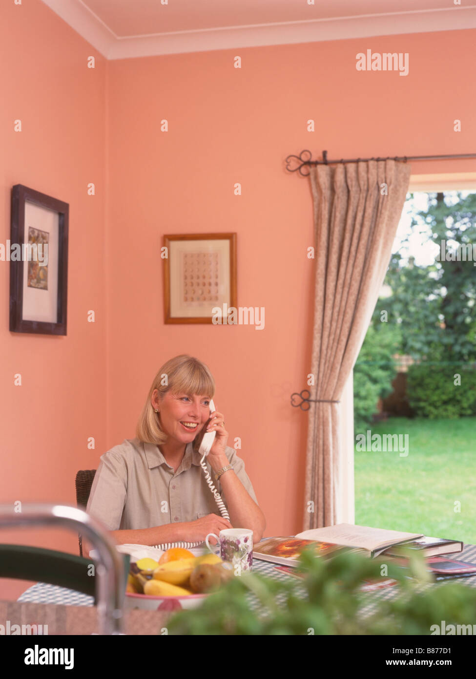 Conversation in kitchen hi-res stock photography and images - Alamy