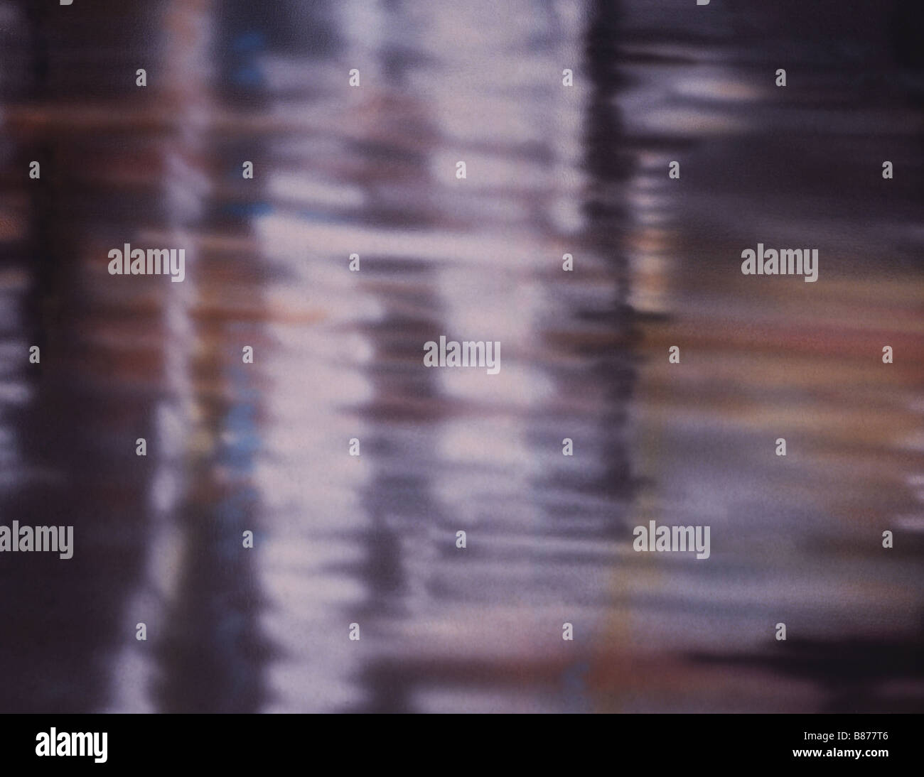 Painted backdrop. Night lights effects Stock Photo - Alamy