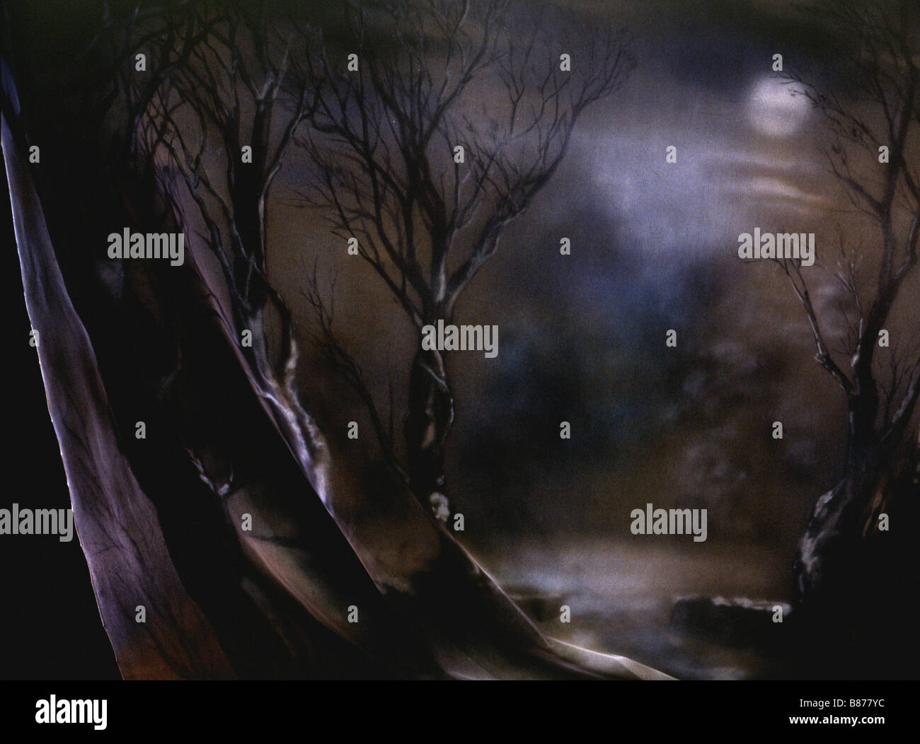 Moonlight night painting hi-res stock photography and images - Alamy