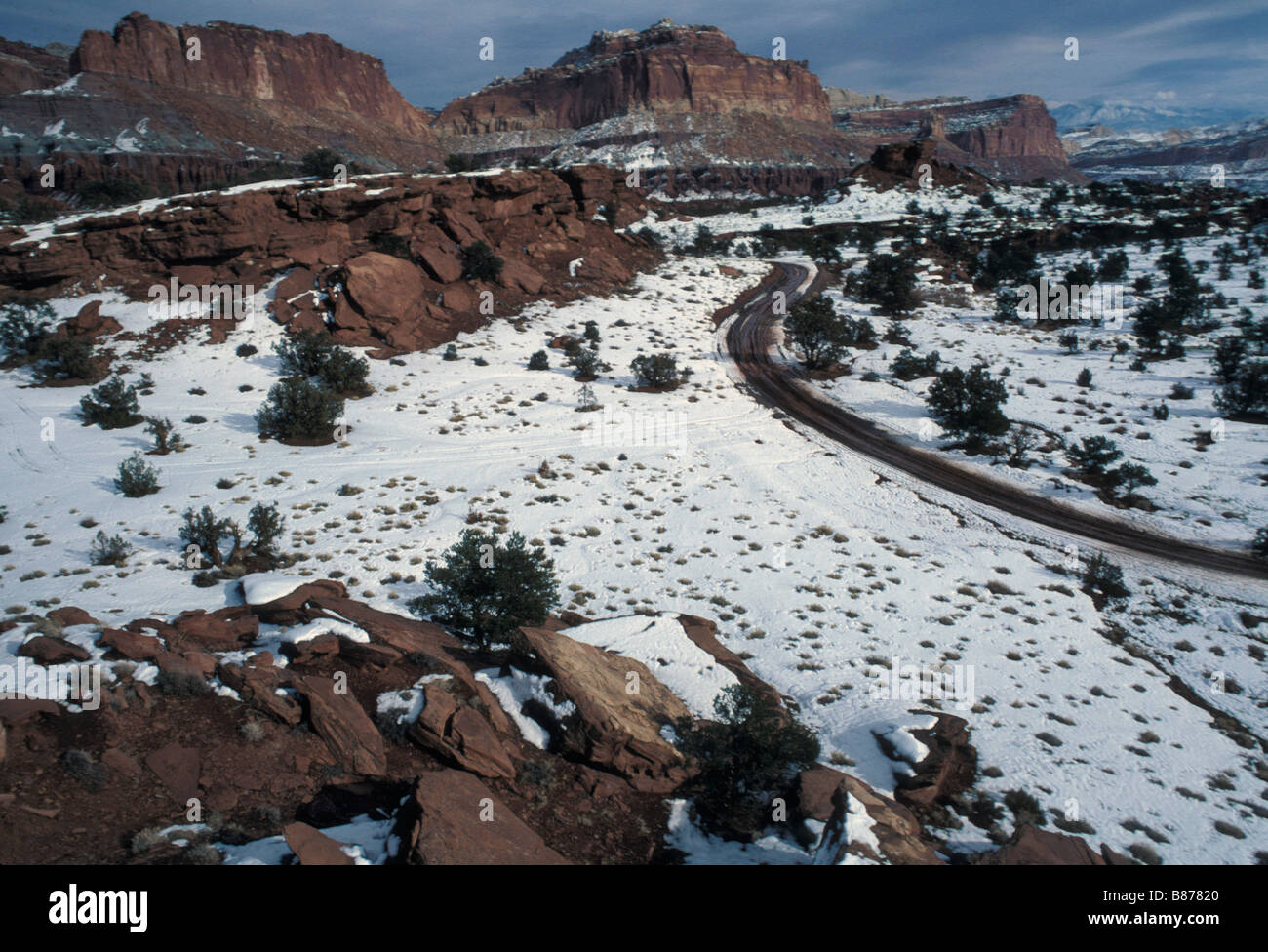 Capitol reef national park winter hi-res stock photography and images ...