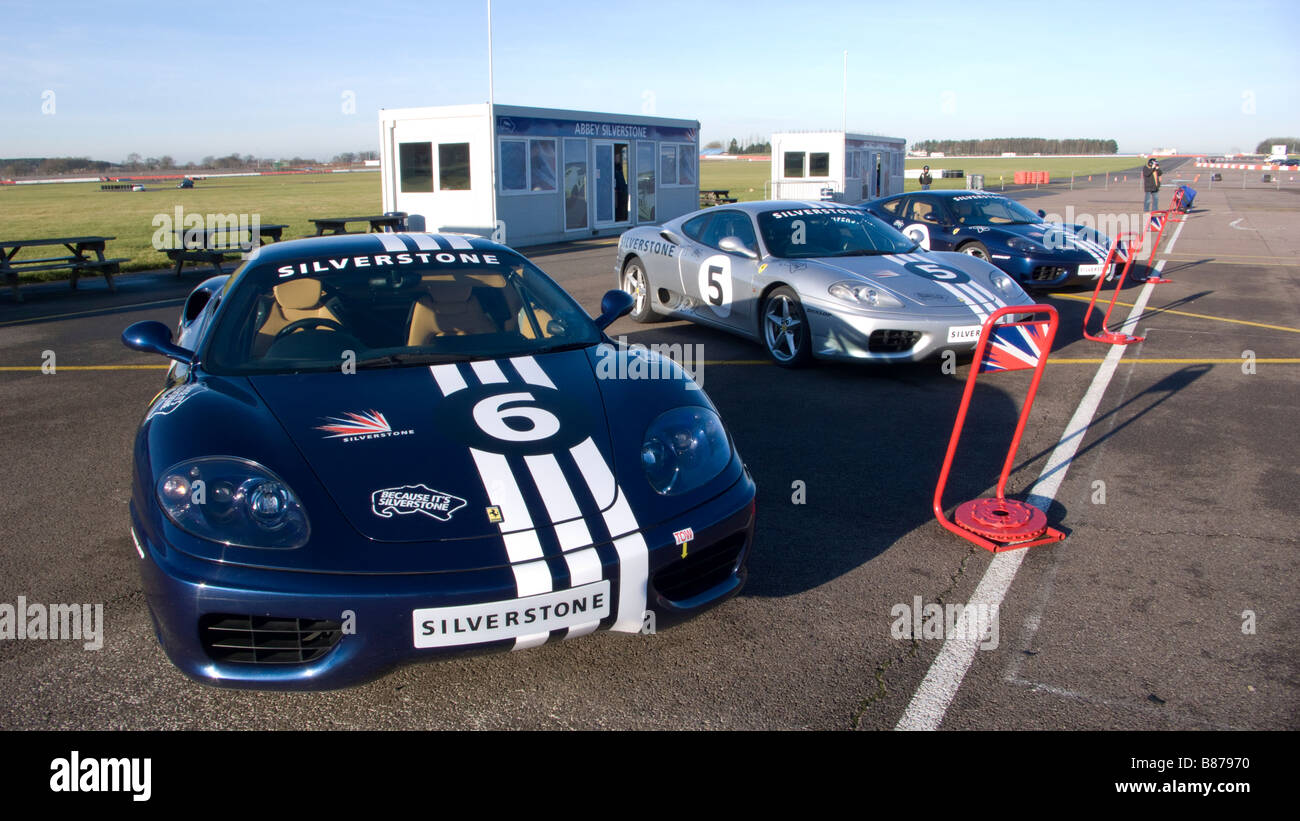 Silverstone Ferrari race car drive experience Stock Photo - Alamy