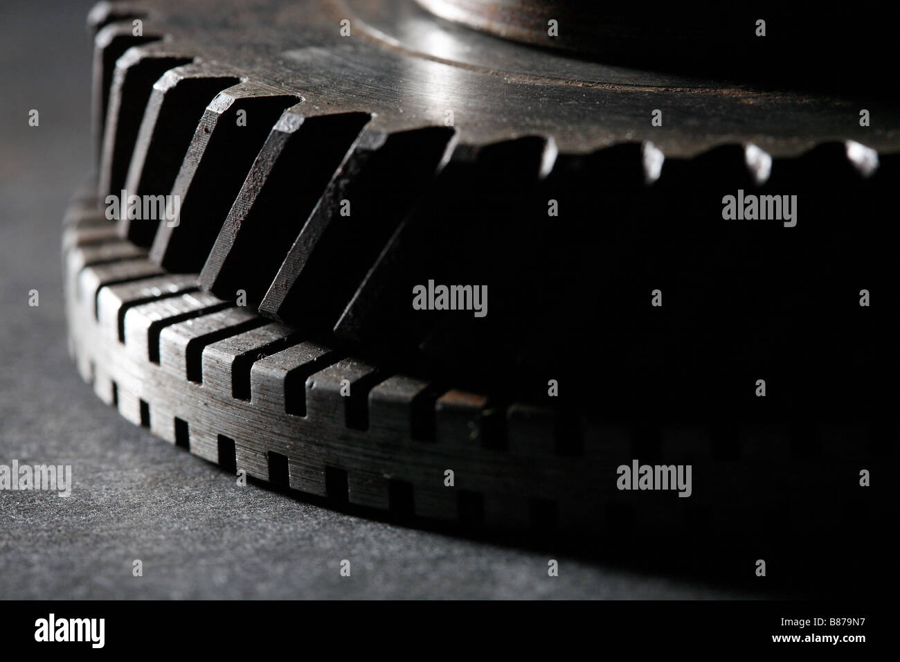 Partial view of gear wheels Stock Photo - Alamy