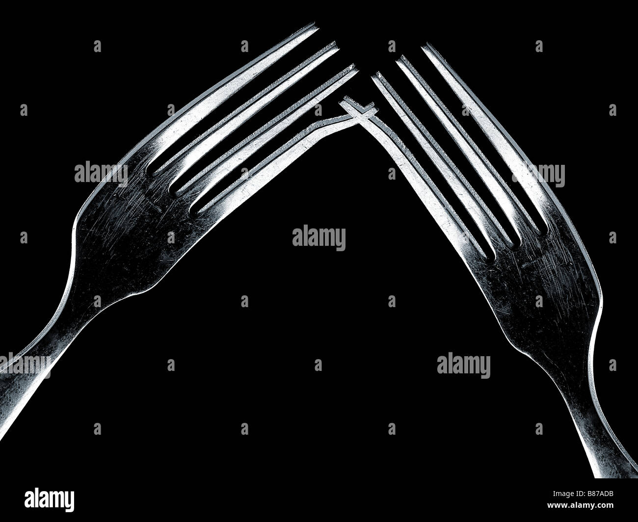 Bent Forks High Resolution Stock Photography and Images - Alamy