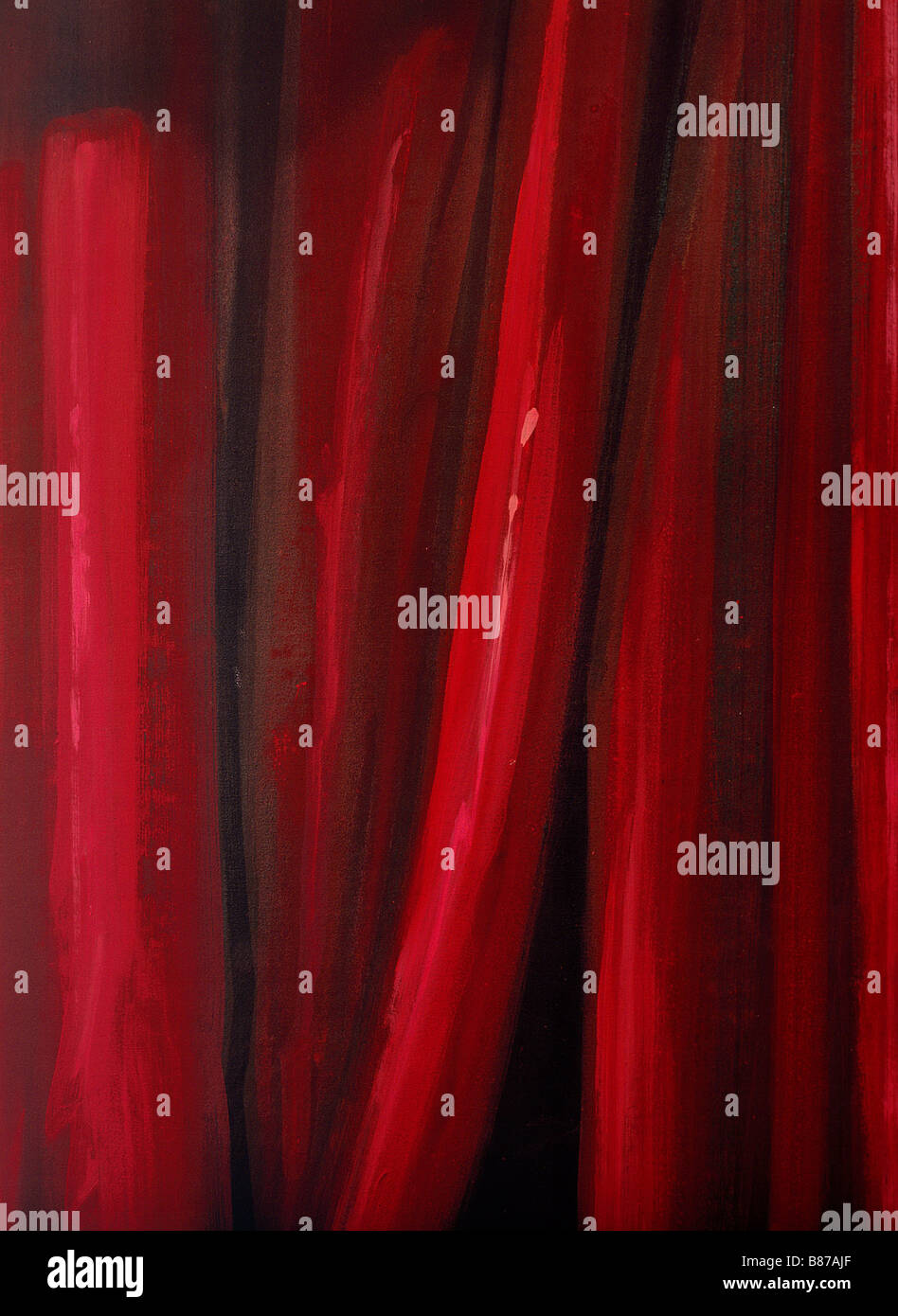 Painted backdrop. Stage curtain Stock Photo - Alamy