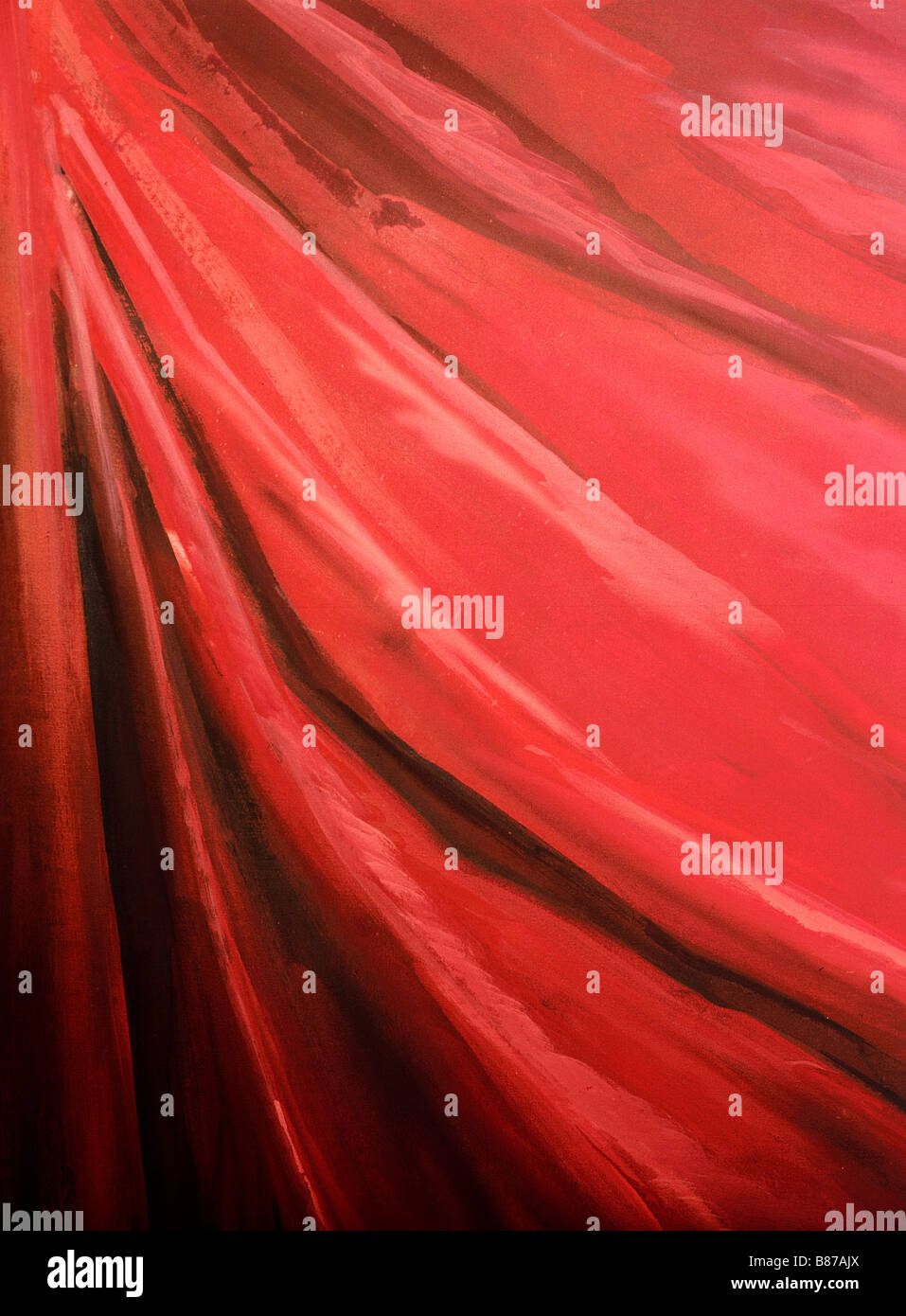 Painted backdrop. Stage curtain Stock Photo - Alamy