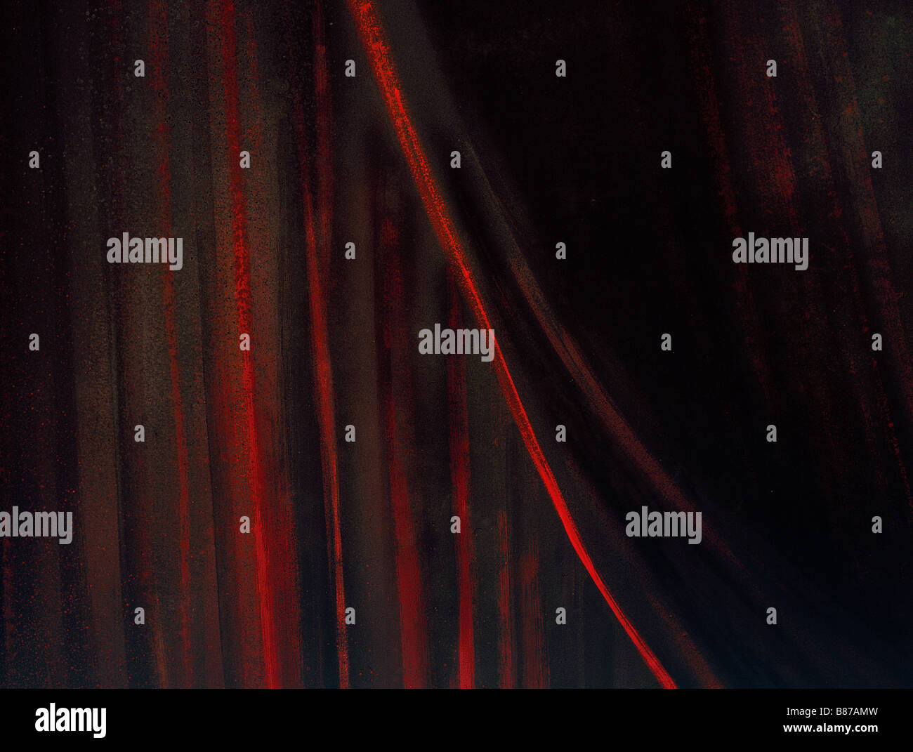 Painted backdrop. Stage curtain Stock Photo - Alamy