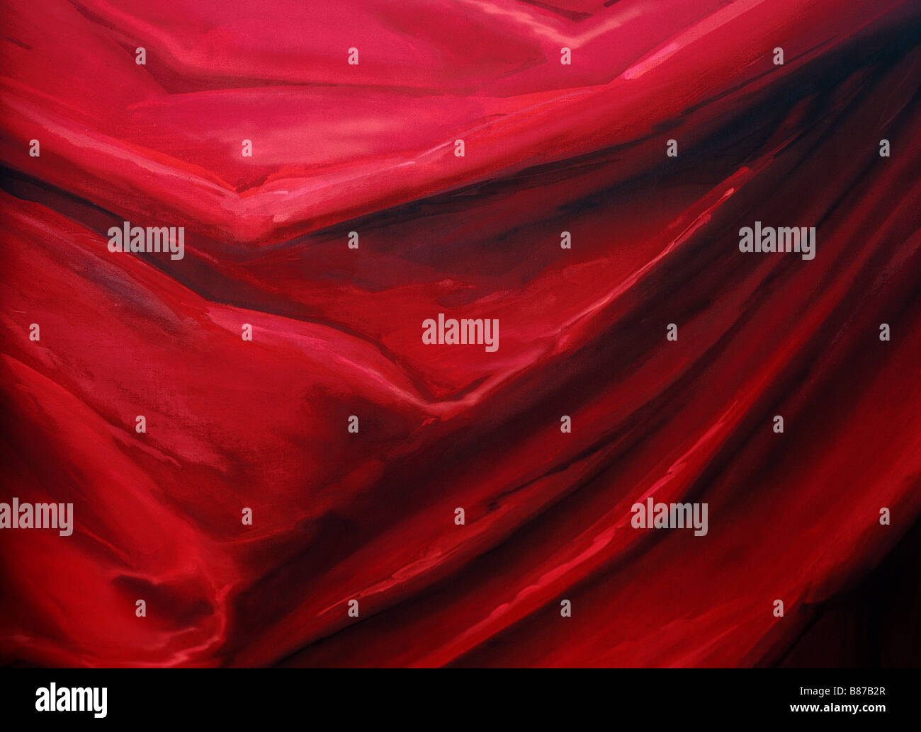 Painted backdrop. Stage curtain Stock Photo - Alamy
