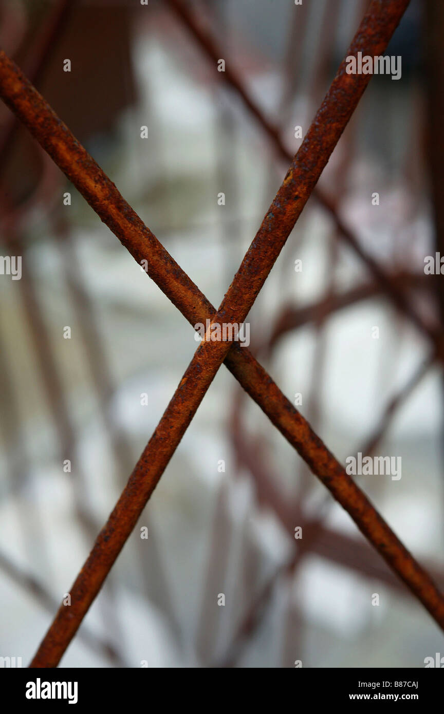 Rusted Steel Framework Stock Photo - Alamy