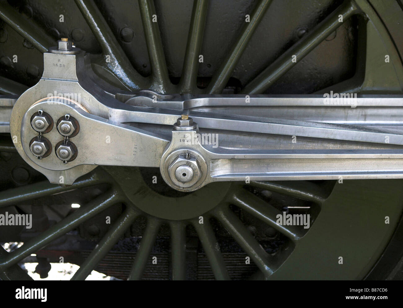 Driving Shafts of a Steam Locomotive Stock Photo - Alamy