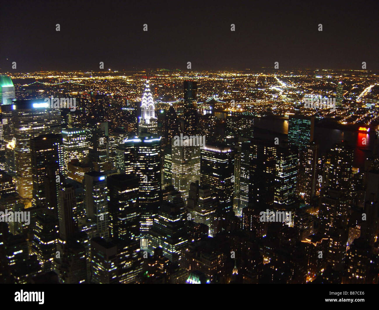Night view from the Empire State Building in New York Stock Photo - Alamy