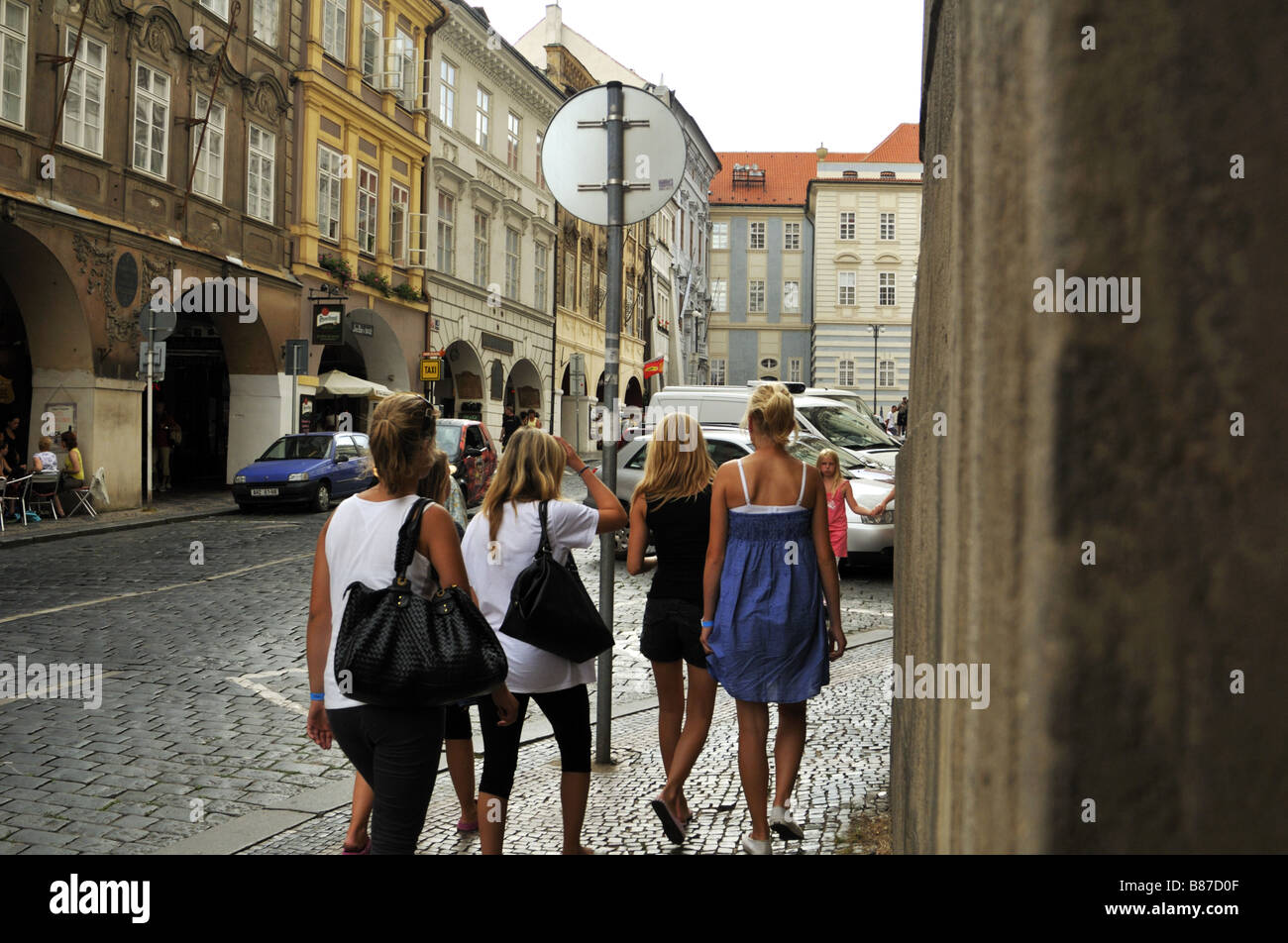 Prague people group hi-res stock photography and images - Alamy