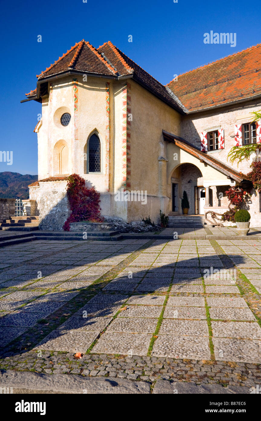 The hilltop castle at Bled Slovenia Stock Photo - Alamy