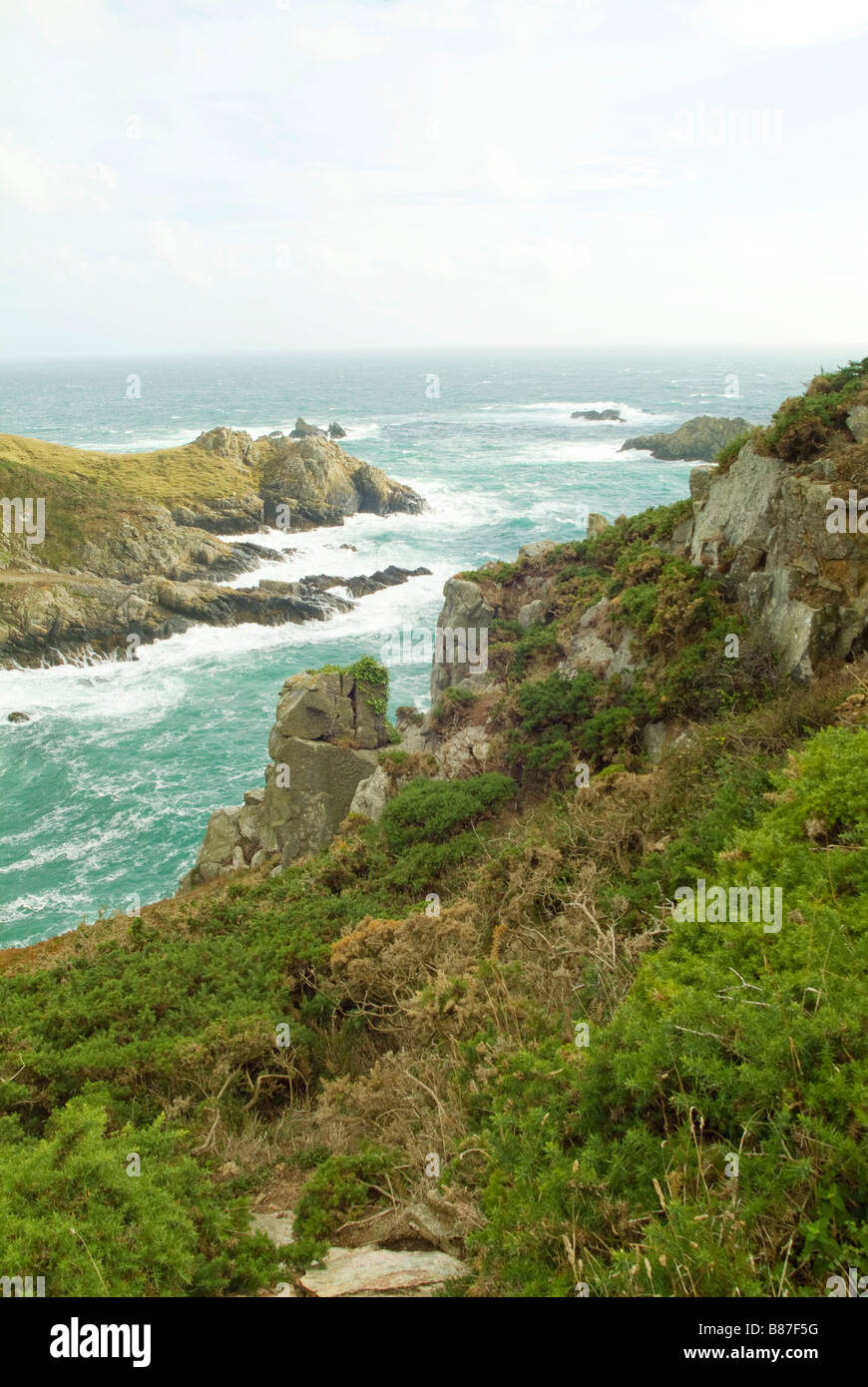 Sea off the Coast of Sark, Channel Islands Stock Photo - Alamy